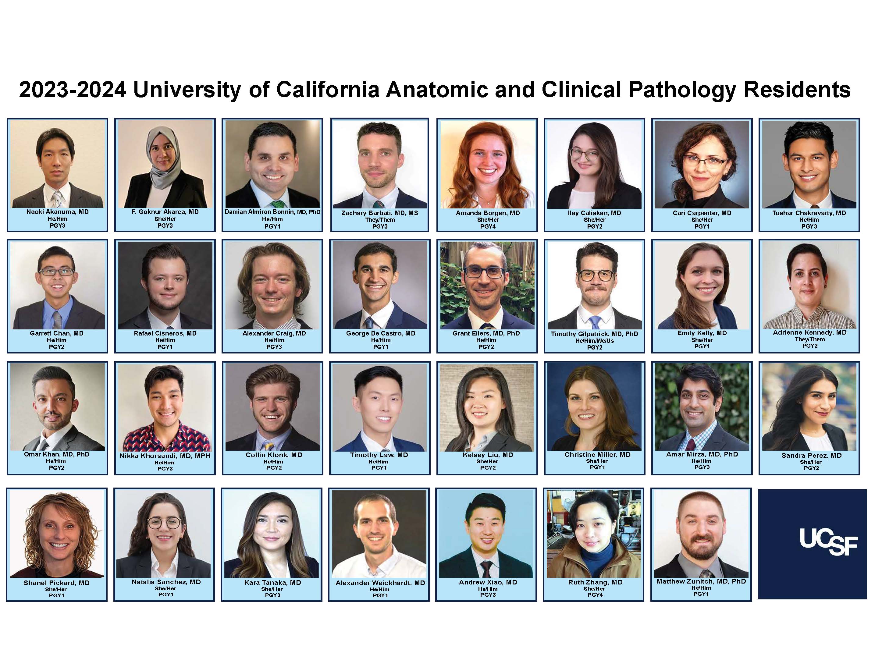Current Residents | UCSF Pathology